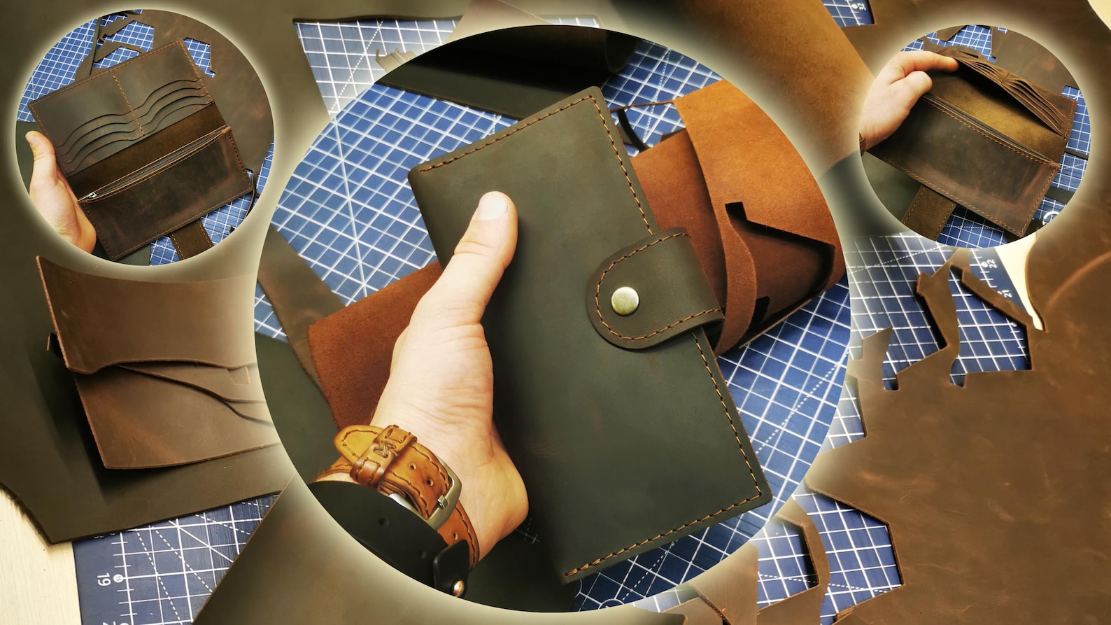 PDF Pattern for Long Wallet With Zipper Coin Pouch + Cash Slots and ...