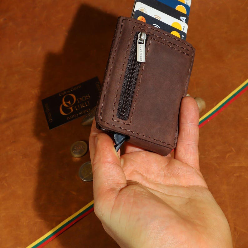 PDF Pattern for Minimalist Card Holder Wallet With Pop up RFID Card ...