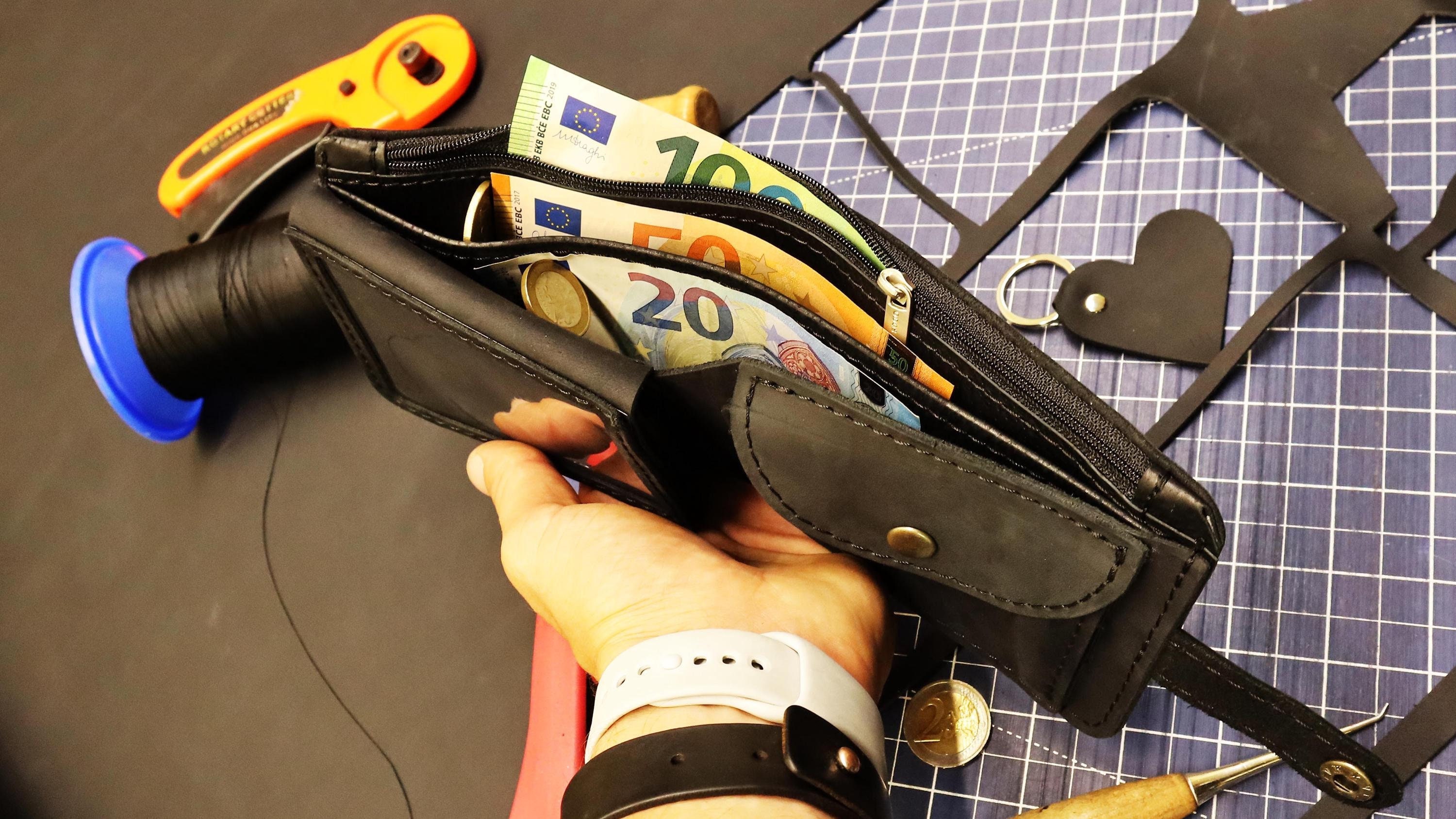 PDF Pattern for Making Business Class Men Bifold Leather Wallet With ...