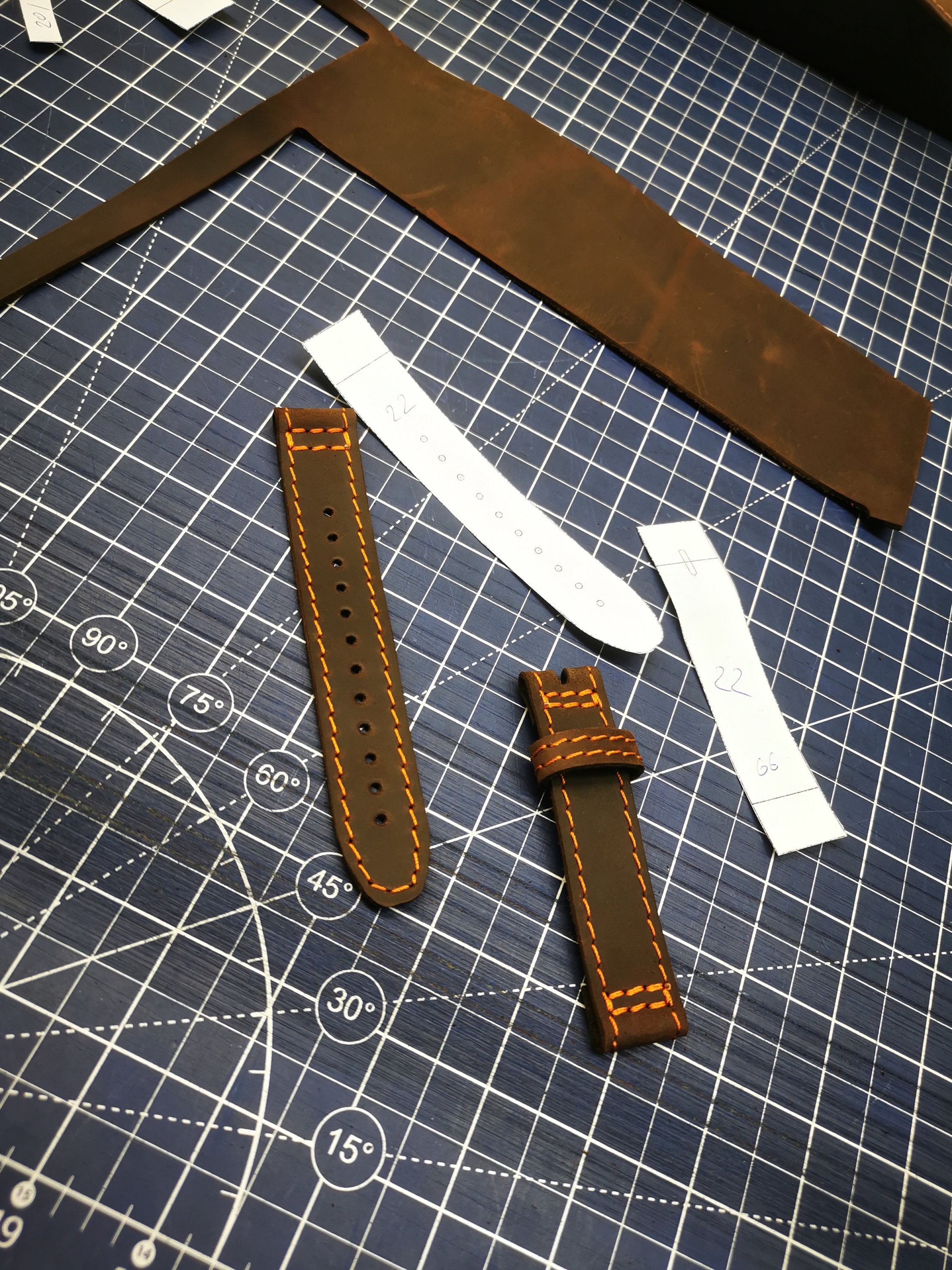 5 in 1 Bundle Leather PDF SVG Watch Strap Patterns Templates Download ...