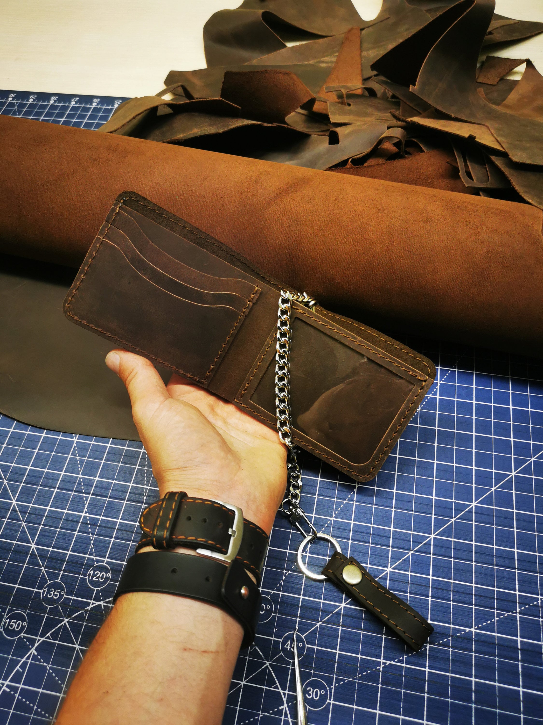 PDF Pattern 6 Variations - Best Men Bifold Wallet With Coin Pouch - How ...