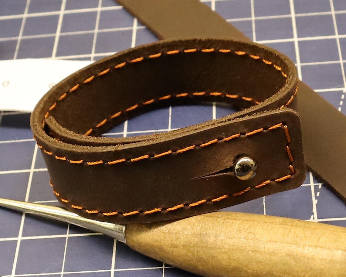 Leather Bracelet PDF Pattern Template for Beginners Make Easy Download ...