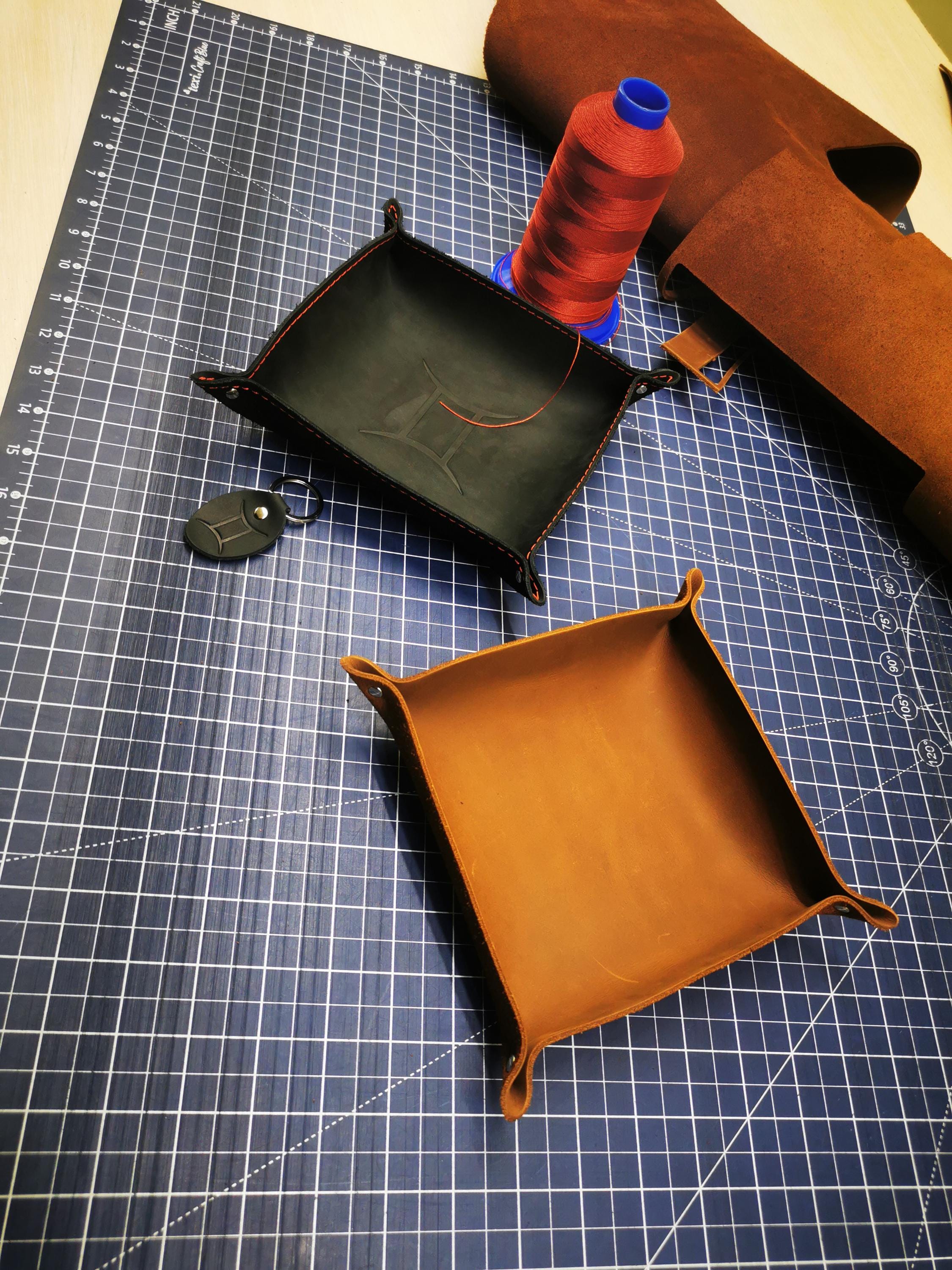 PDF Patten Template for Valet Tray Making 2 Size + With 4mm Stitching ...