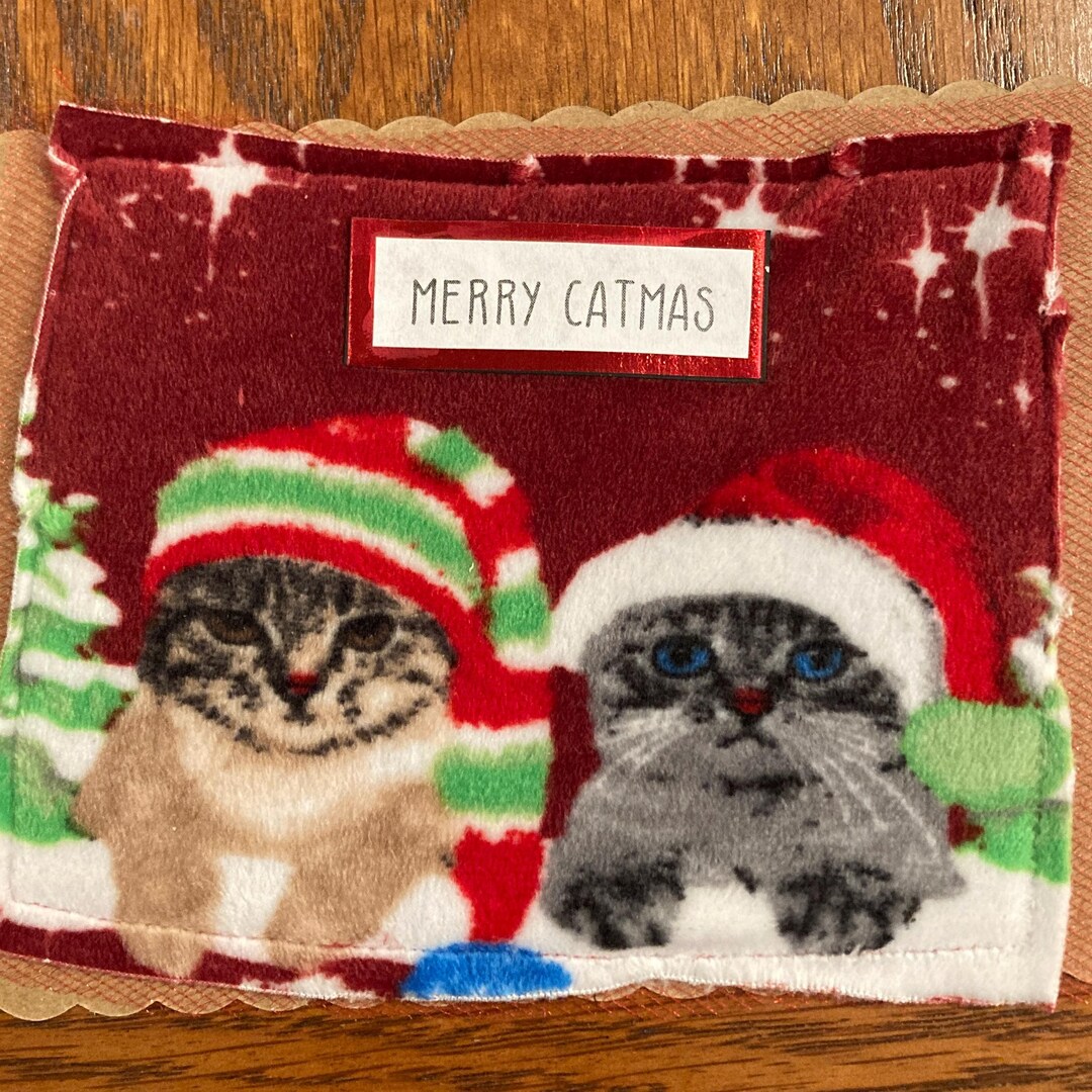 Merry Catmas Cards Set of Three Cat Lover Christmas Card - Etsy