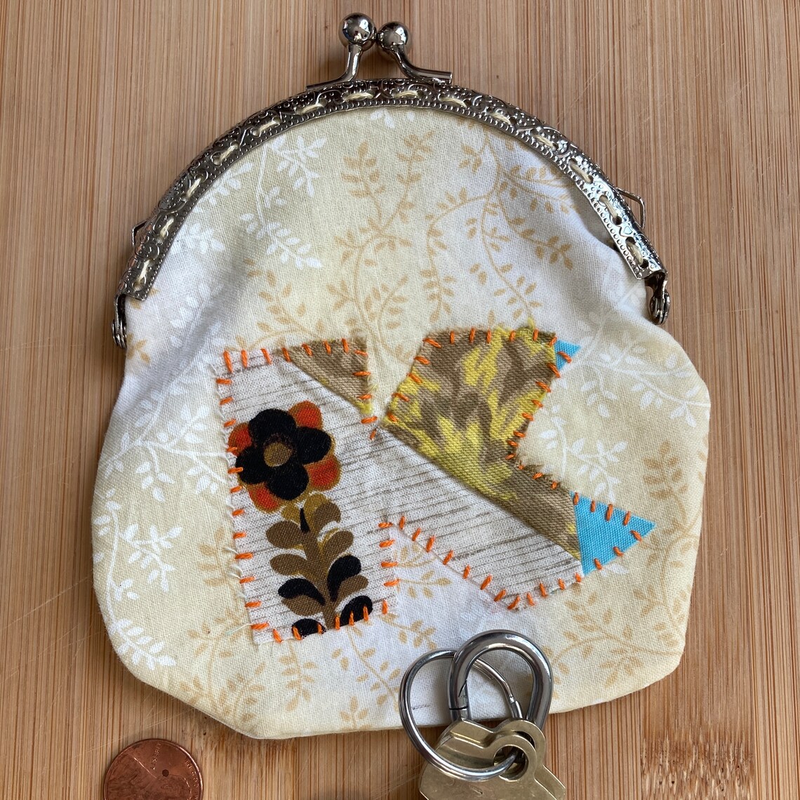 Letter k Kiss Clasp Coin Purse Vintage Letter k Fabric Coin Purse - Etsy