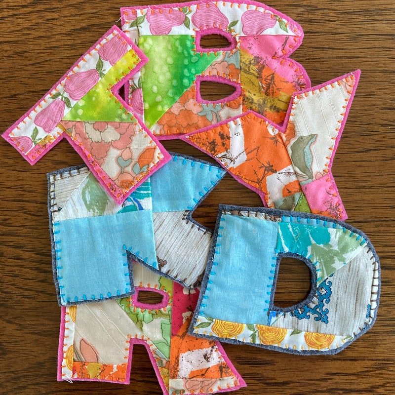 Applique Letters - Etsy
