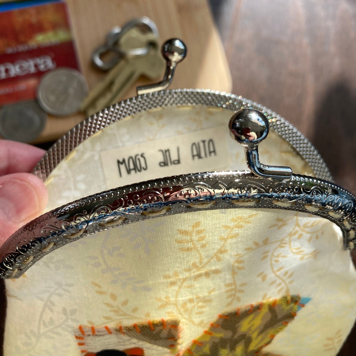 Letter k Kiss Clasp Coin Purse Vintage Letter k Fabric Coin Purse - Etsy