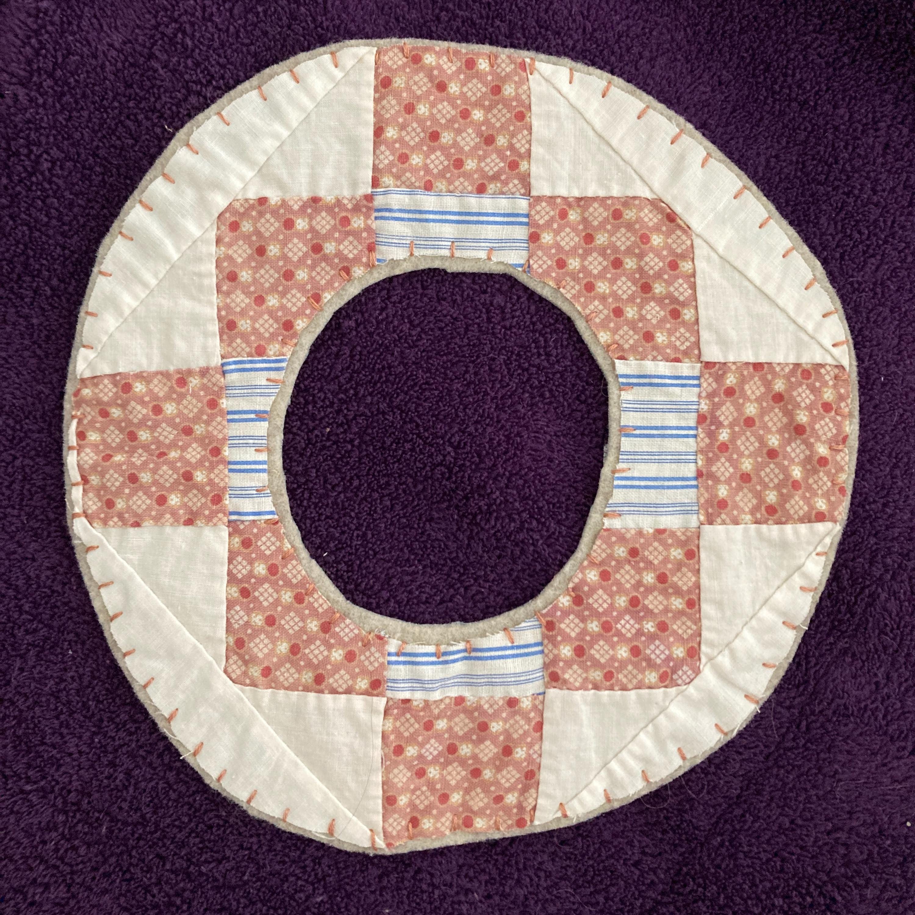 Vintage Patchwork Quilt Alphabet Letter: Hand Embroidered Felt Decor - Etsy