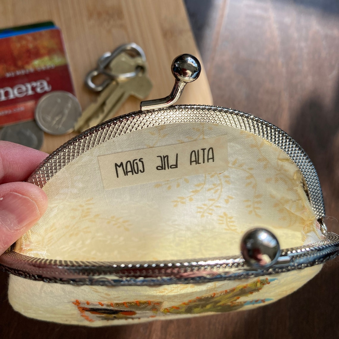 Letter k Kiss Clasp Coin Purse Vintage Letter k Fabric Coin Purse - Etsy