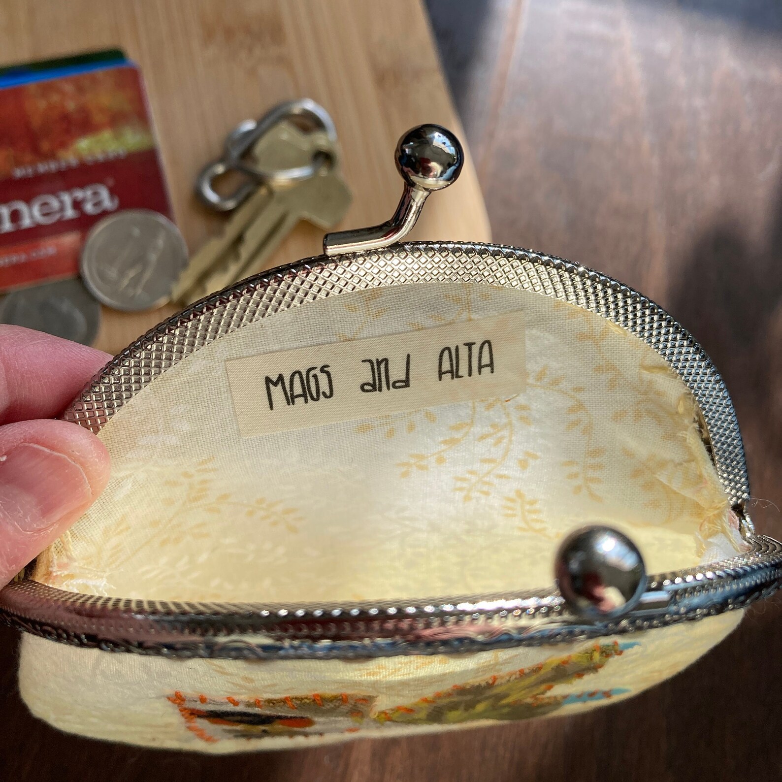 Letter k Kiss Clasp Coin Purse Vintage Letter k Fabric Coin Purse - Etsy