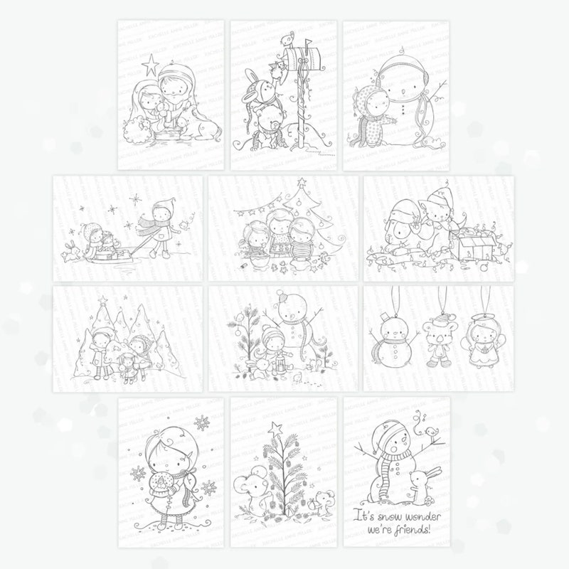 Christmas Digi Stamp - Etsy