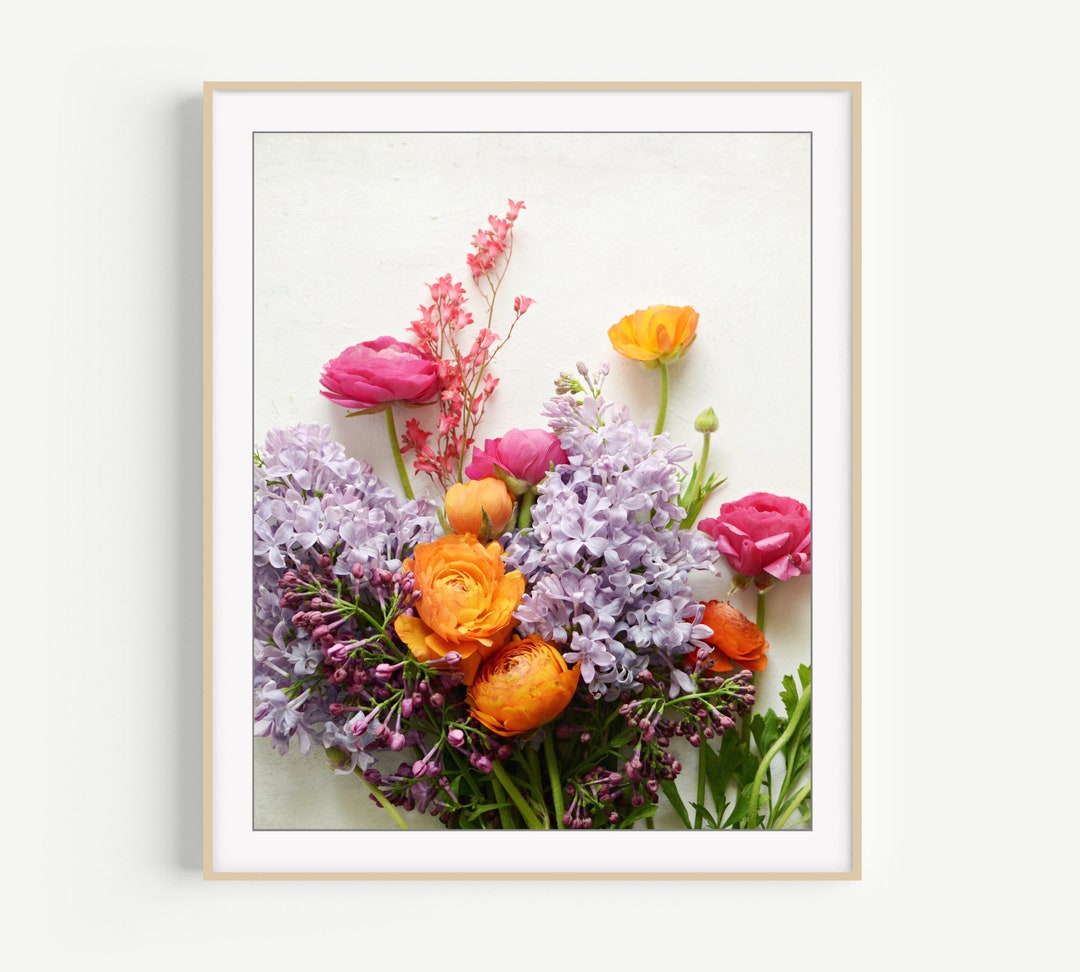 Flower Photography Print Flower Bouquet Still Life Print, Botanical ...