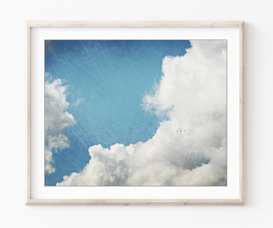 Cloud Photography Blue Sky Wall Art Nature Photography - Etsy