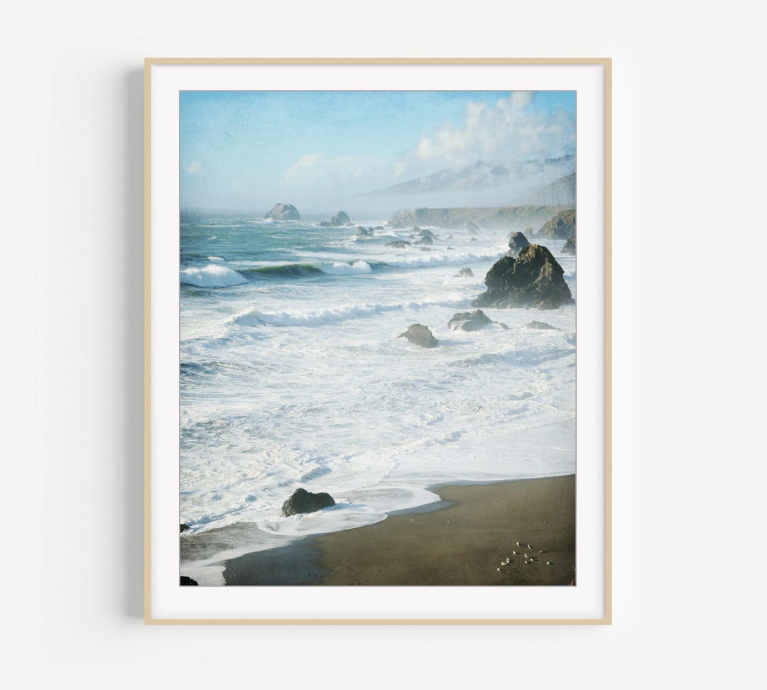 Beach Photography Print, Coastal Wall Art, Ocean Print, Rustic Beach ...