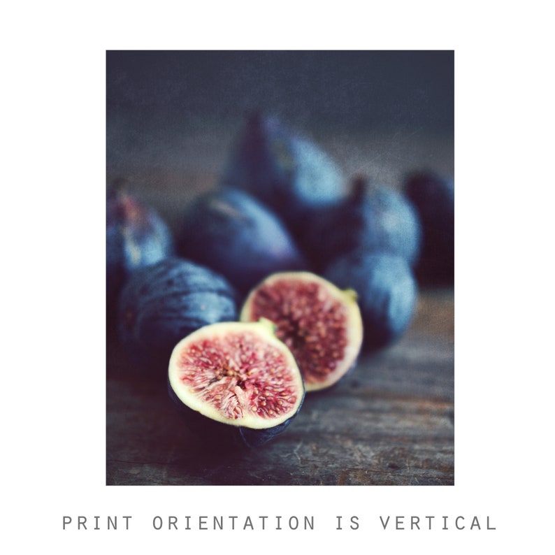 Fig Still Life Print Food Photography Country Rustic - Etsy
