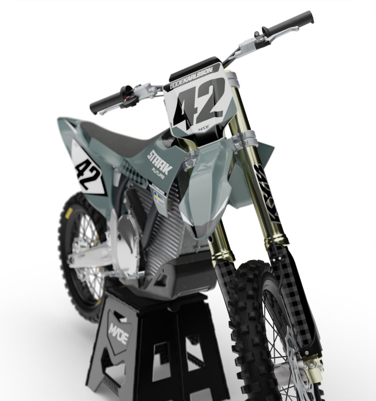 Stark Future Varg Swednec Grey Custom Motocross Graphics Premium ...
