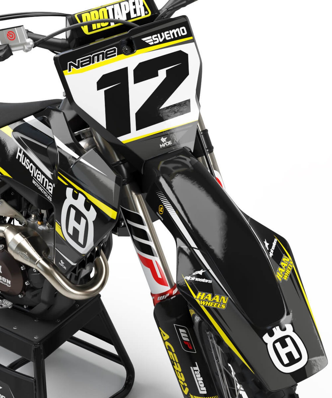 Husqvarna TC/FC Spike Black Custom Motocross Graphics Premium Quality ...