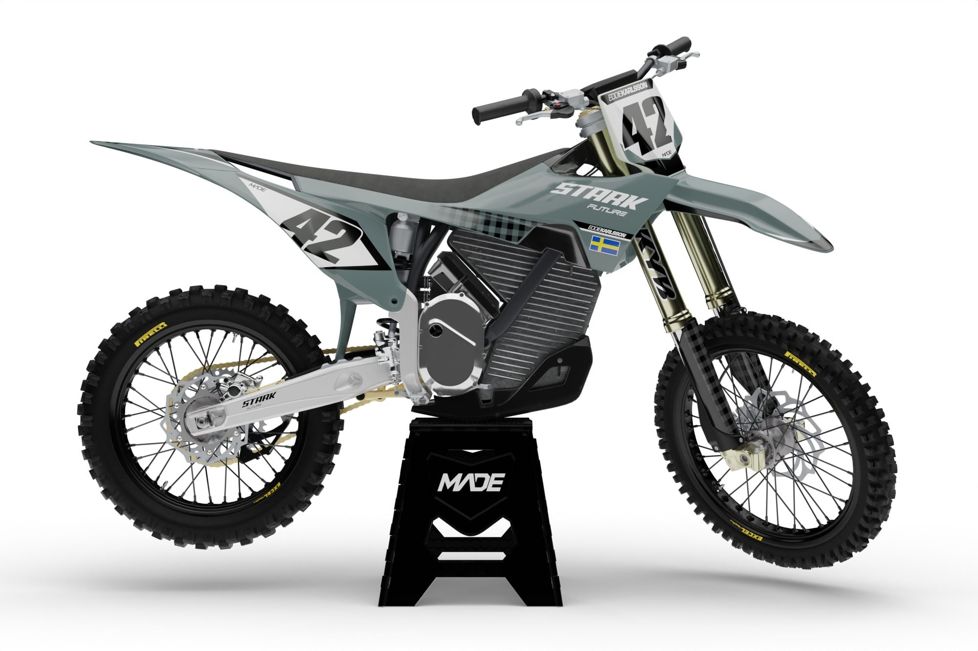 Stark Future Varg Swednec Grey Custom Motocross Graphics Premium ...