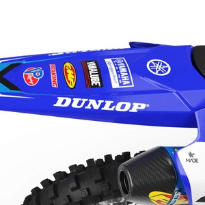 Yamaha YZ/YZF Pro Blue Custom Motocross Graphics Premium Quality Decal ...