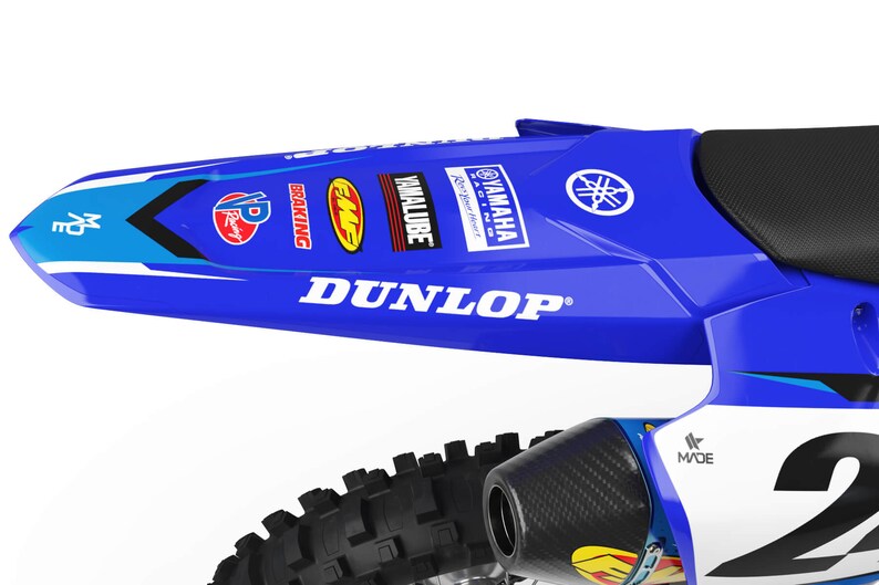 Yamaha YZ/YZF Pro Blue Custom Motocross Graphics Premium Quality Decal ...