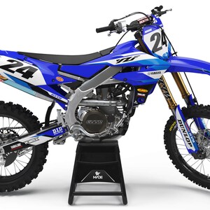 Yamaha YZ/YZF Pro Blue Custom Motocross Graphics Premium Quality Decal ...
