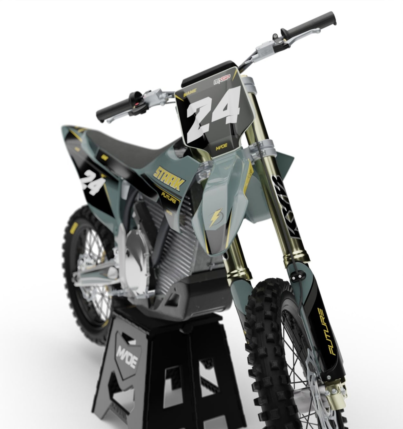 Stark Future Varg Clean Grey Custom Motocross Graphics Premium Quality ...