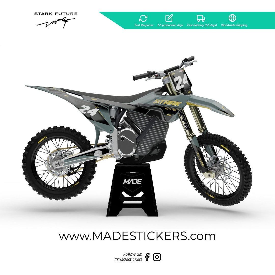 Stark Future Varg Clean Grey Custom Motocross Graphics Premium Quality ...