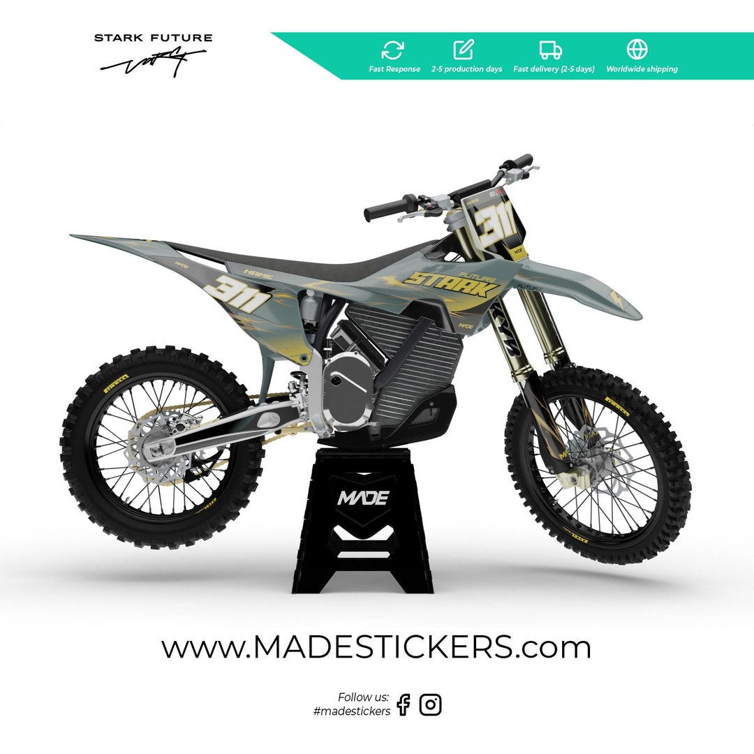 Stark Future Varg Electric Gold Custom Motocross Graphics Premium ...