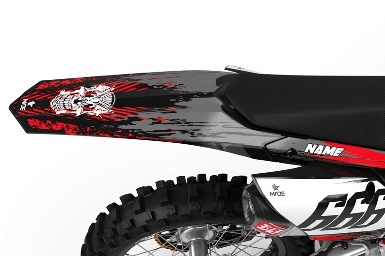 Honda CR/CRF Skull Custom Motocross Graphics Premium Quality Decal Kits ...