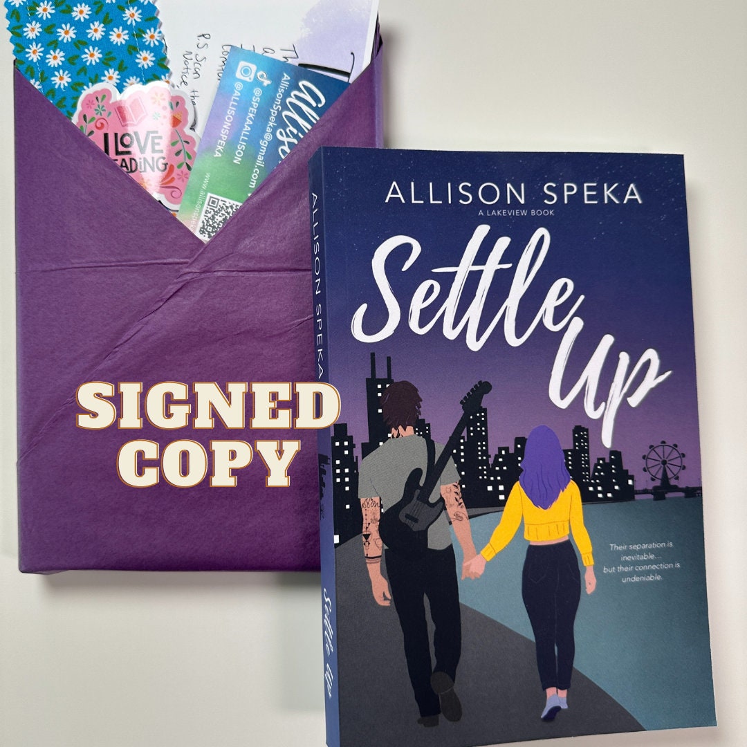 Signed Romance Book SETTLE UP: an Aspiring Rockstar Romance by Allison ...