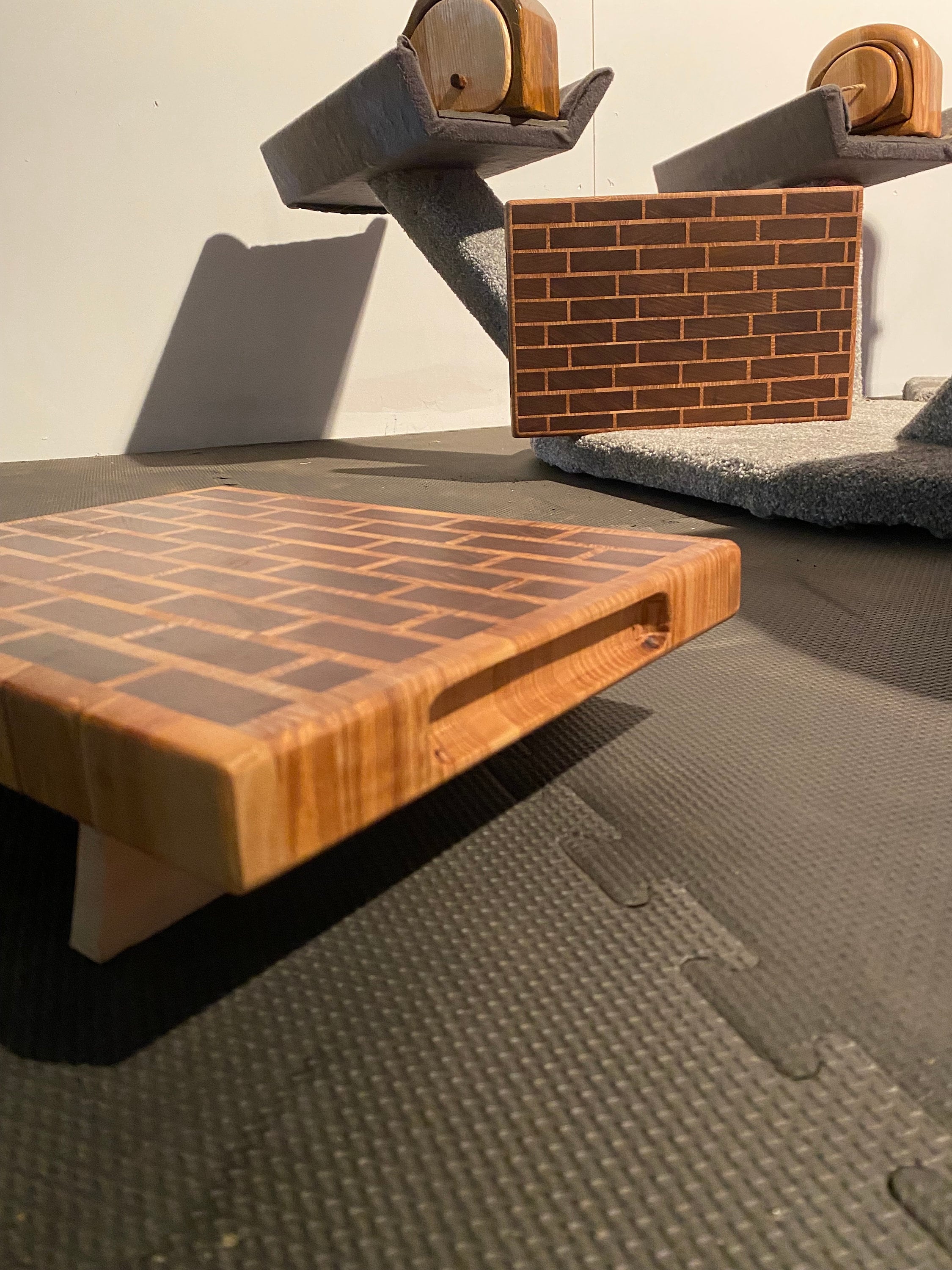 End Grain Cutting Board Brick Wall Pattern - Etsy