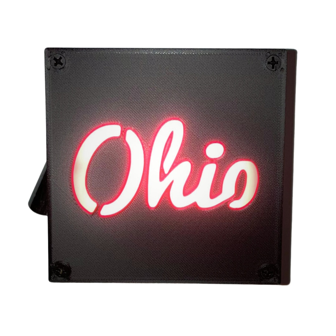 Ohio Cursive Script LED Hitch Cover - Etsy