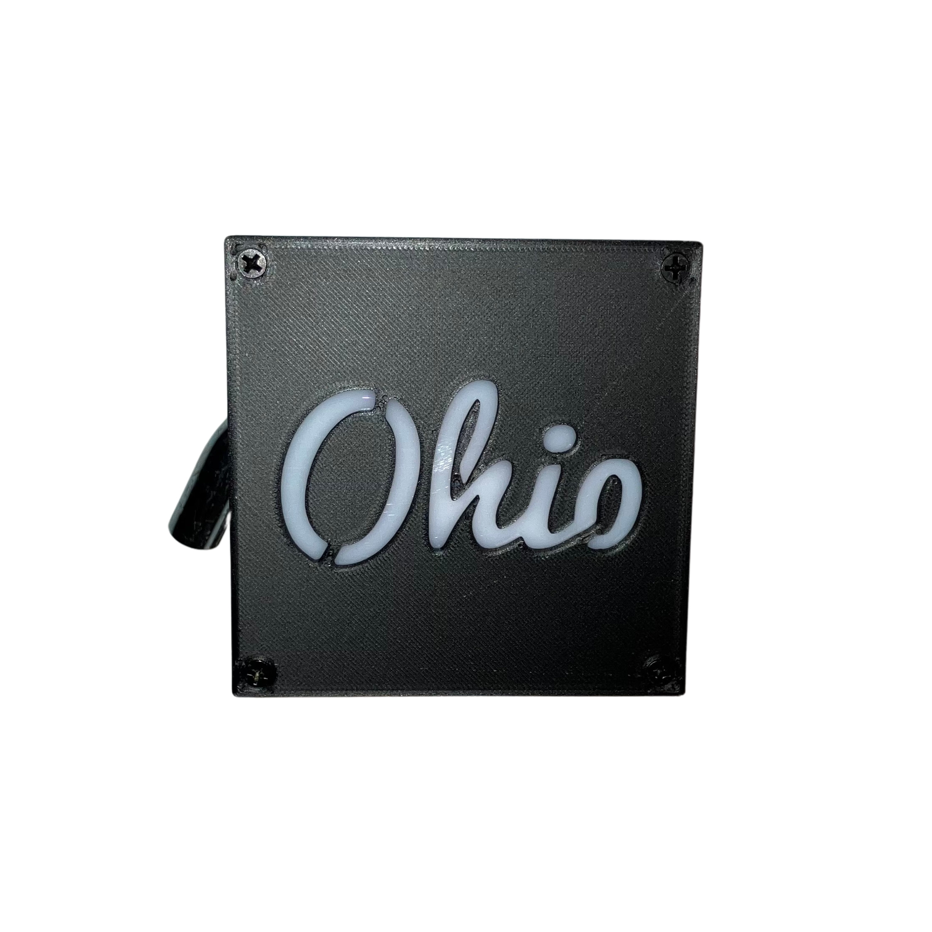 Ohio Cursive Script LED Hitch Cover - Etsy