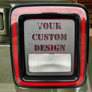 Custom Tail Light Covers for Jeep Wrangler JL (non-led Version) - Etsy