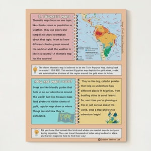 Types of Maps Skills Poster and Worksheets, Montessori Types of Maps ...