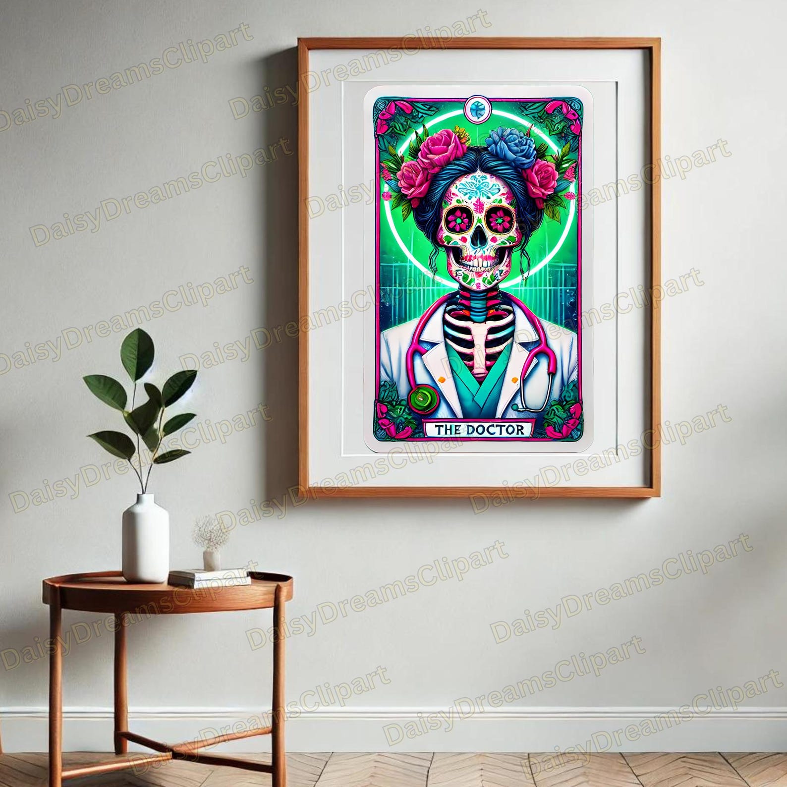 The Doctor Tarot Card PNG | Skeleton Tarot Card PNG | Skull Doctor ...