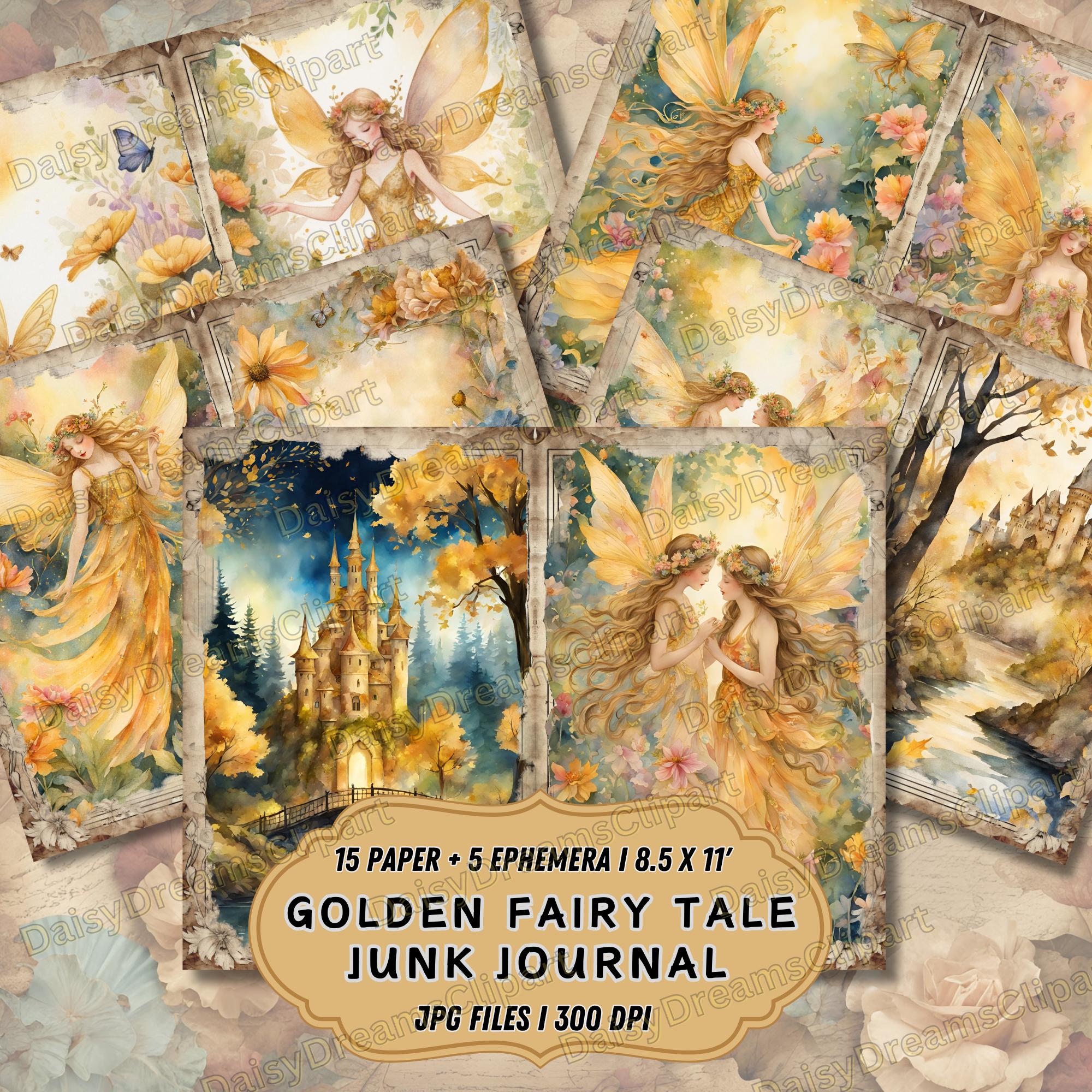 Gold Fairy Tale Journal Kit: Printable Ephemera (digital Download) - Etsy