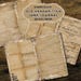 Old Handwriting Junk Journal Pages Digital Scrapbook Paper Kit Vintage ...