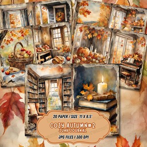 Cozy Autumn Junk Journal Kit #2 | Fall Printable Pages | Autumn ...
