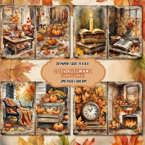 Cozy Autumn Junk Journal Kit #2 | Fall Printable Pages | Autumn ...