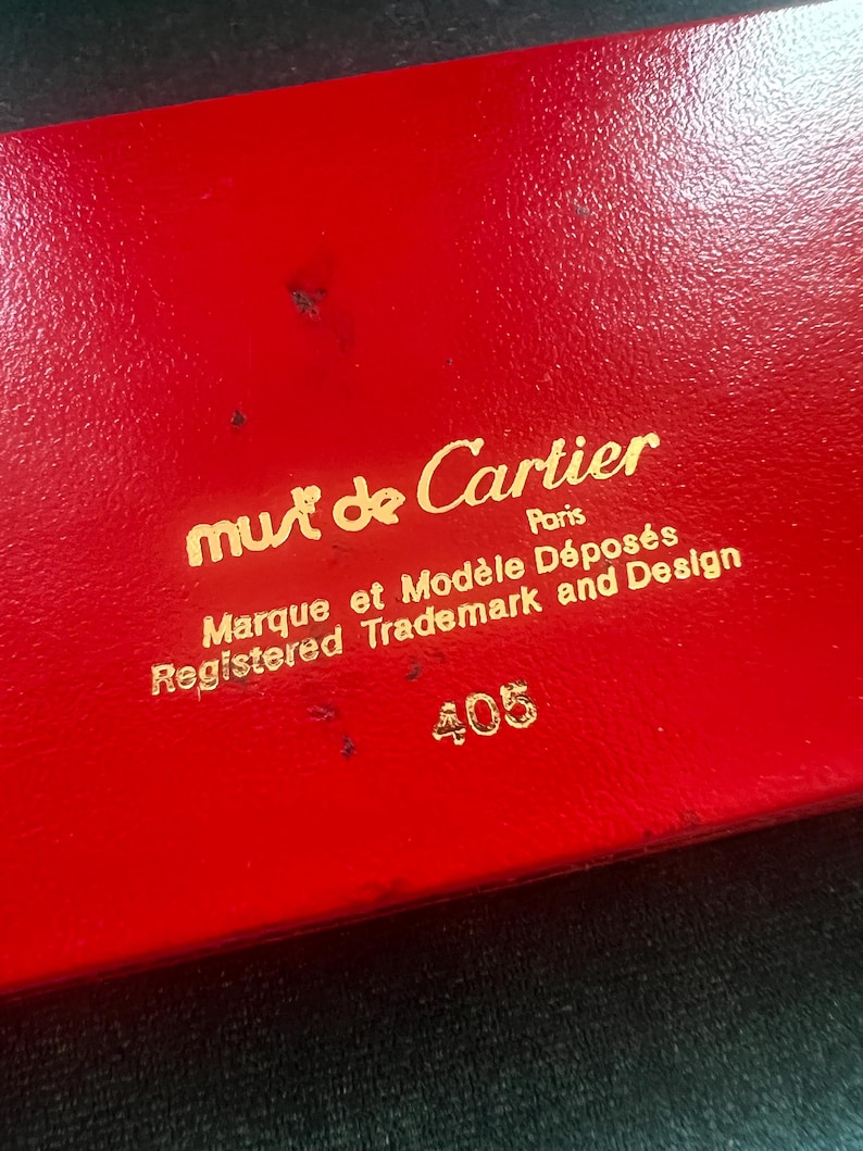 Authentic Vintage Must De Cartier Paris Pen / Letter Opener Storage ...