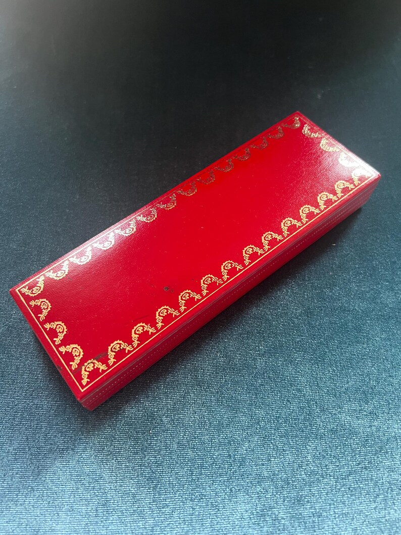 Authentic Vintage Must De Cartier Paris Pen / Letter Opener Storage ...