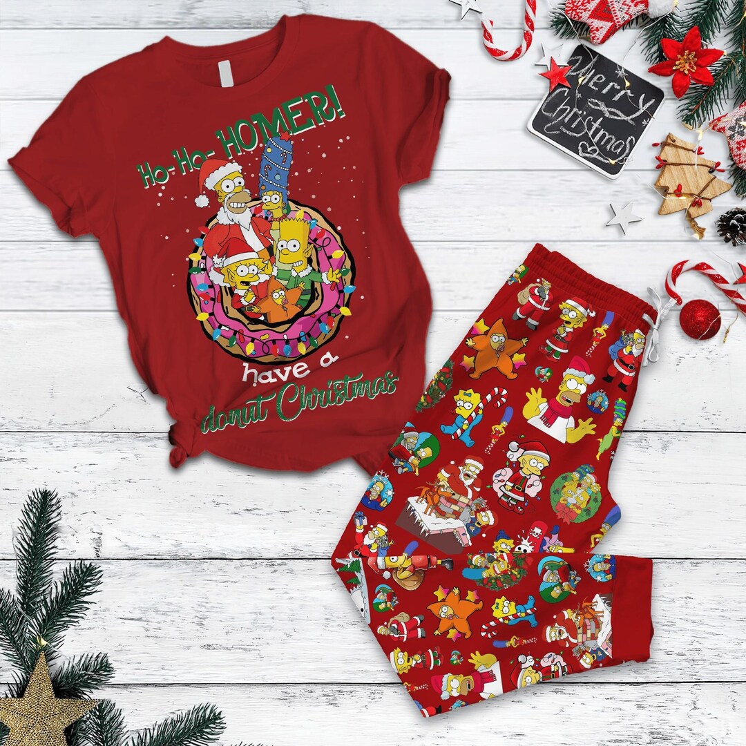 The Simpsons Family Pajamas, Simpsons Characters Shirts, Bart Simpson ...