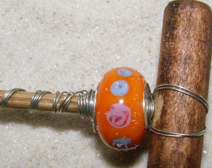 Mini Tabletop Zen Garden Rake Nothing Rhymes With Orange-murano Bead - Etsy