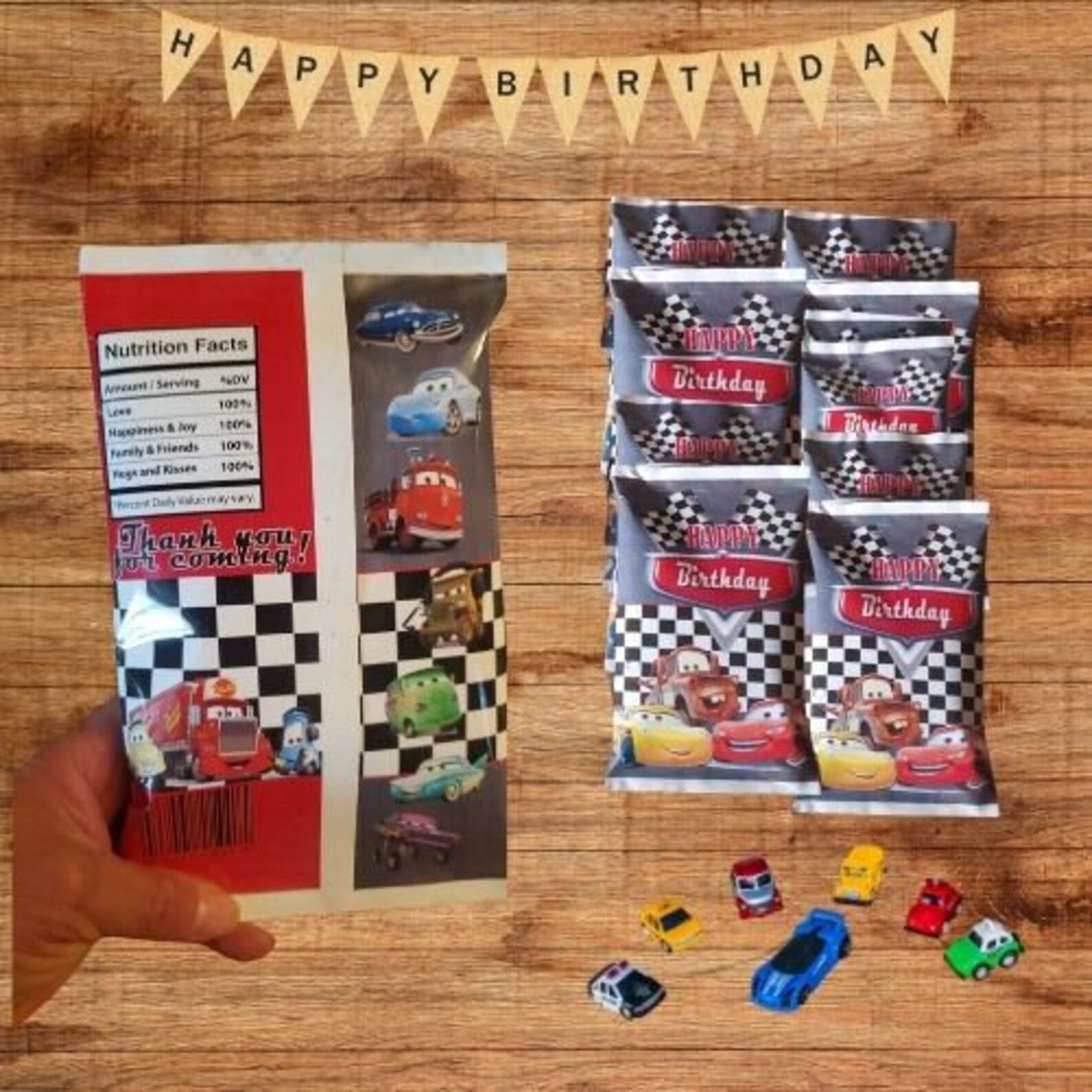 Editable Blank Chip Bag Template for Canva, Party Chip Bag Label, Blank ...