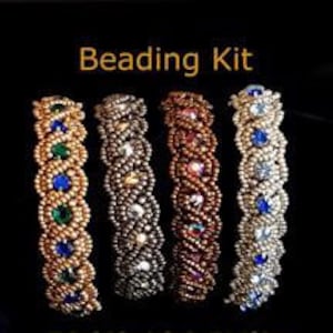 Bracelet Beading Kit and Tutorial. Winding Path Bracelet. 2 in 1 ...