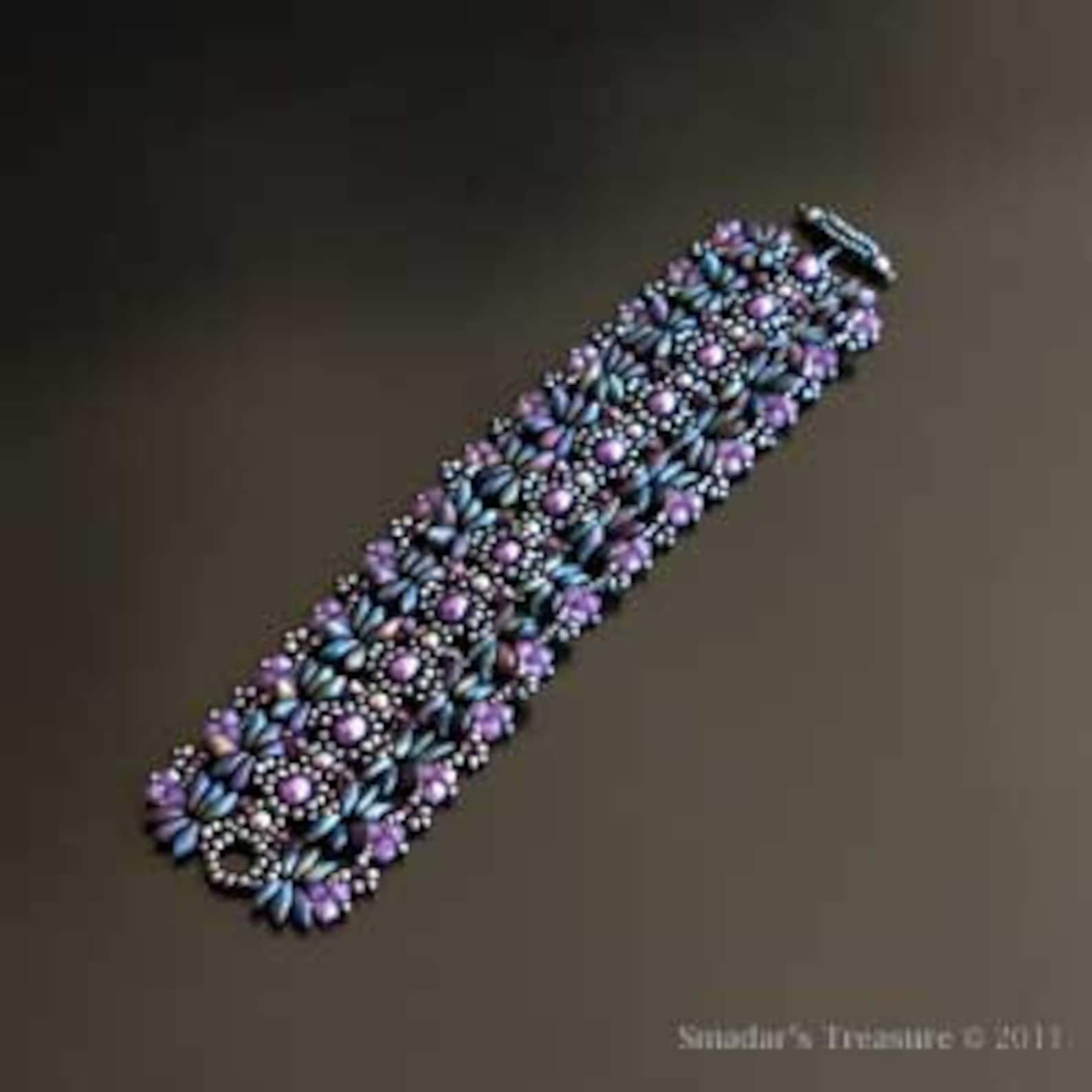 Beading Tutorial, Magical Magatamas Bracelet. Beading Pattern With Long ...