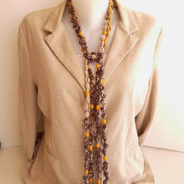 Mustard Chain Scarf - Etsy
