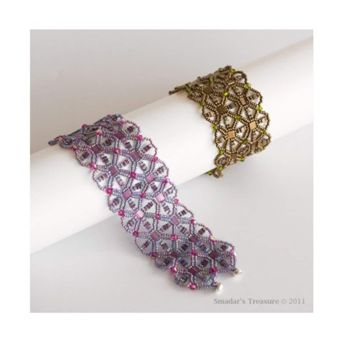 Beading Tutorial, Integrating Nets Bracelet. Instant Download PDF File ...