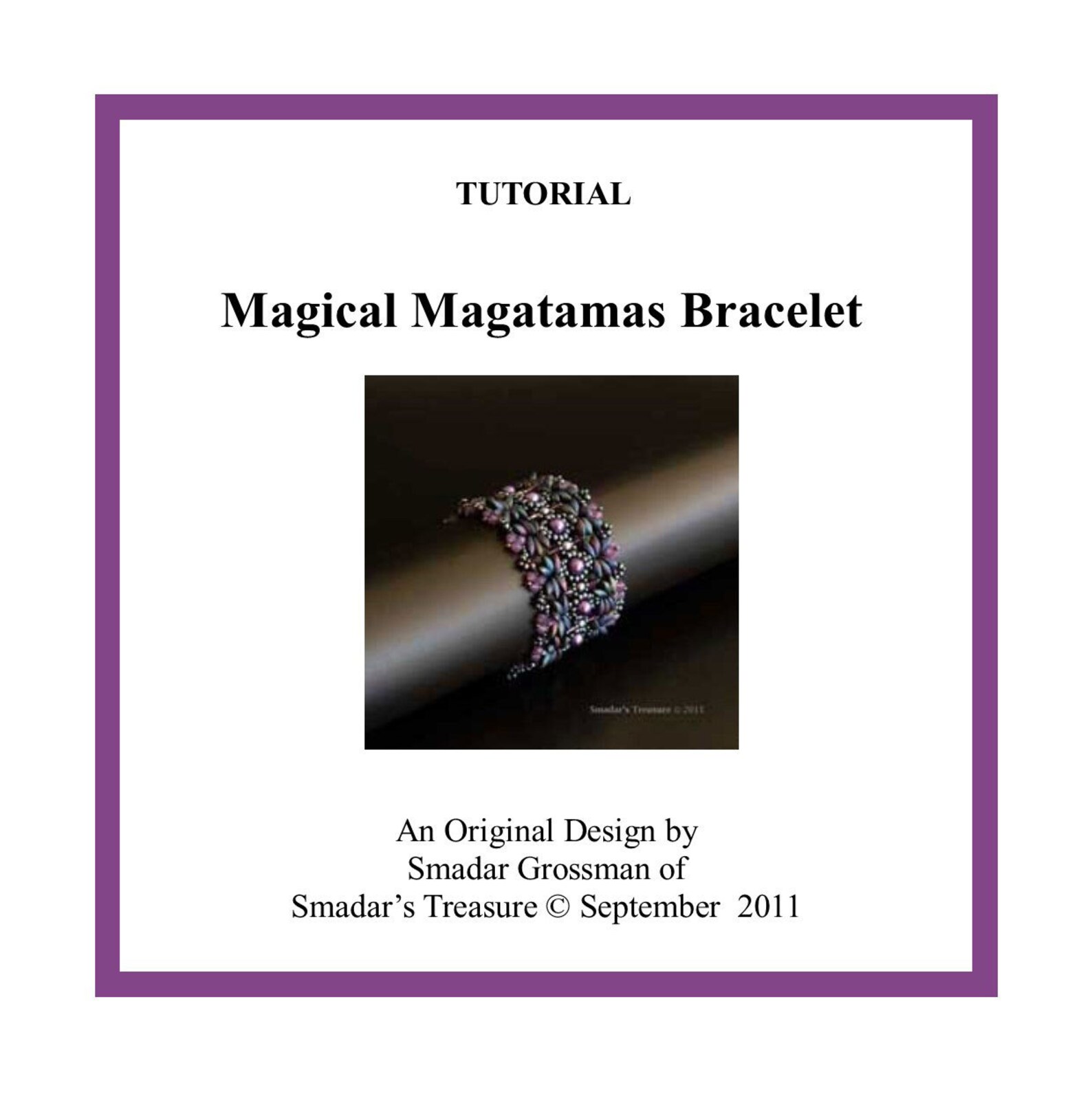 Beading Tutorial, Magical Magatamas Bracelet. Beading Pattern With Long Magatama, Pearls and ...